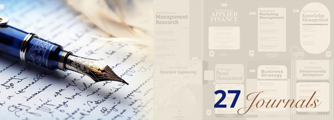 IUP Publications | Journals | Magazines | Publication Ethics | Books ...